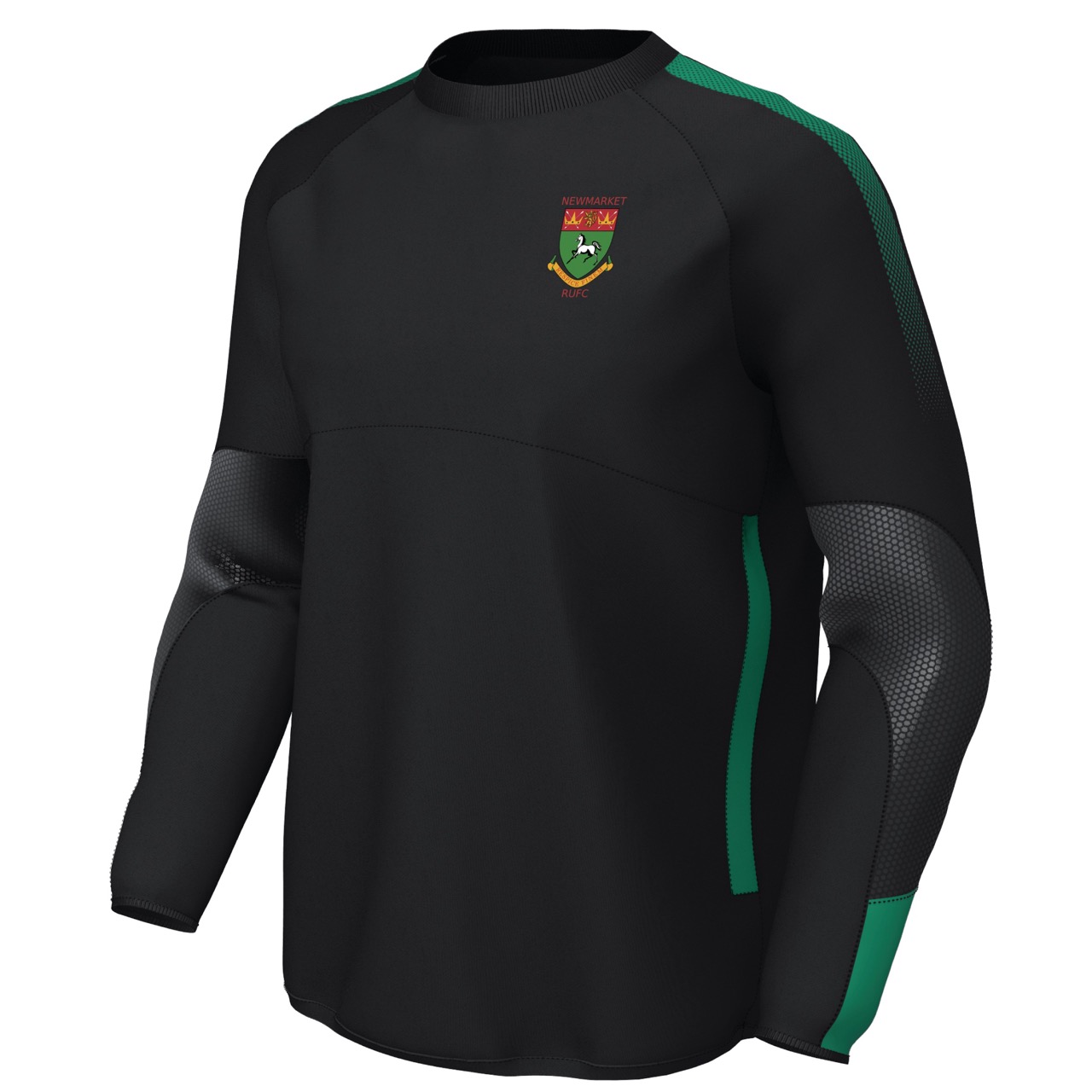 Newmarket RUFC - EDGE Contact Top - Black / Emerald - Kit Factory