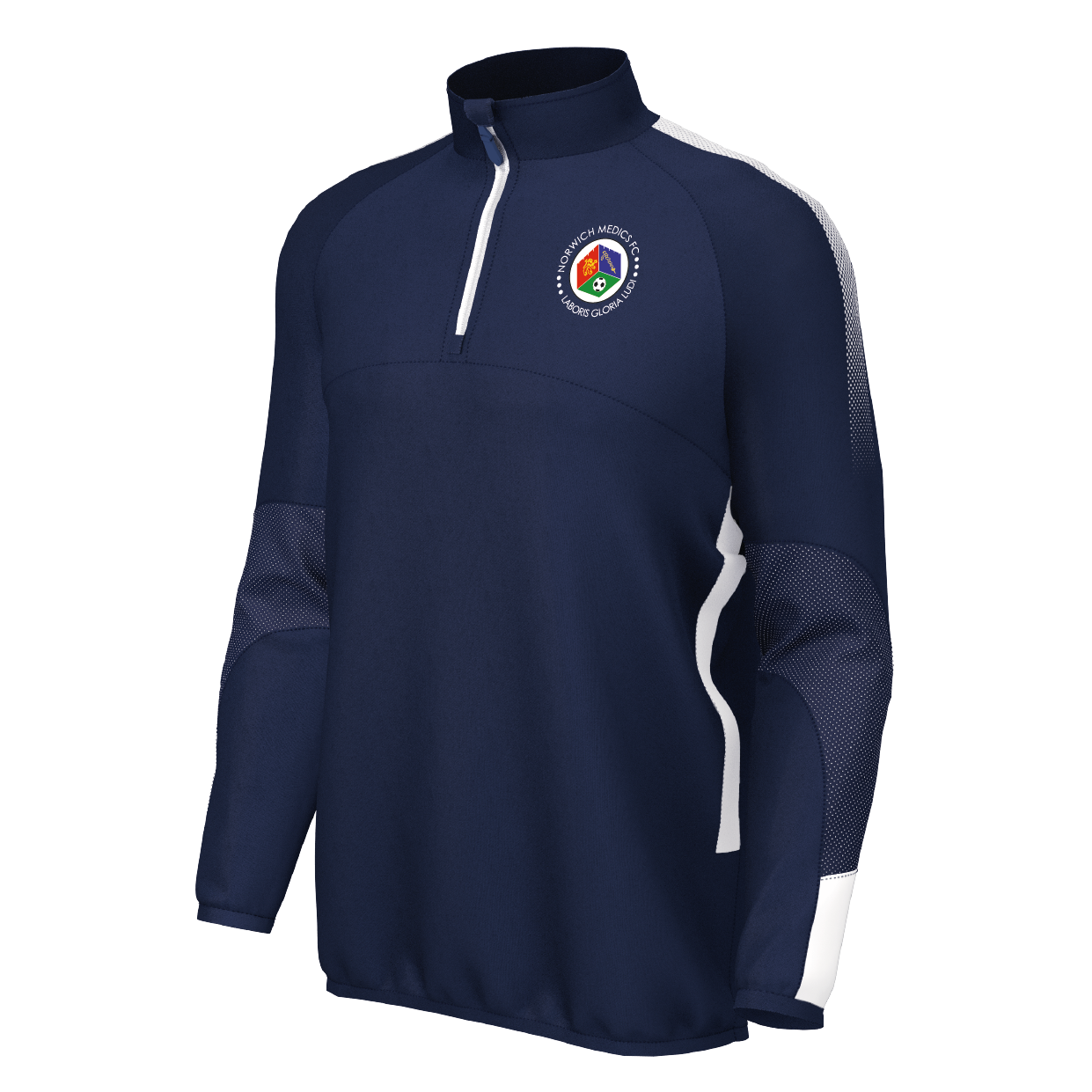 Norwich Medics Football Club - EDGE Midlayer - Navy/White - Kit Factory