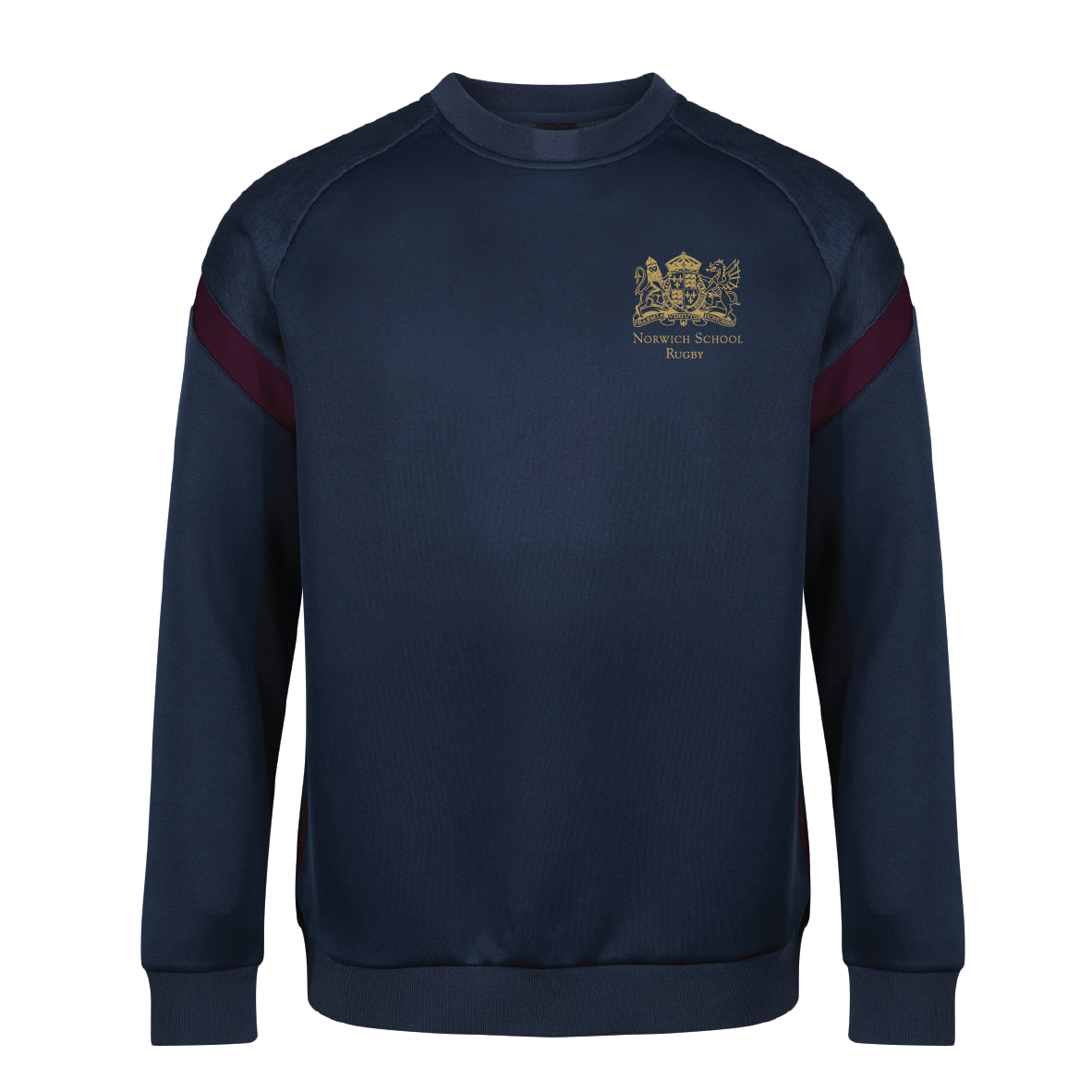 Norwich School Rugby - Kinetic Sweatshirt - Navy / Maroon - Kit Factory