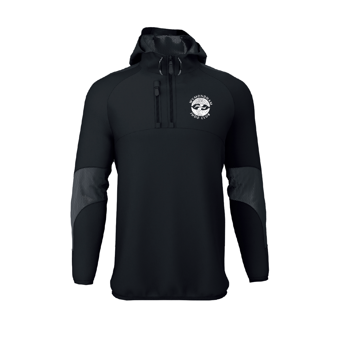 Wymondham Judo Club - EDGE Pro Hooded Jacket - Black - Kit Factory