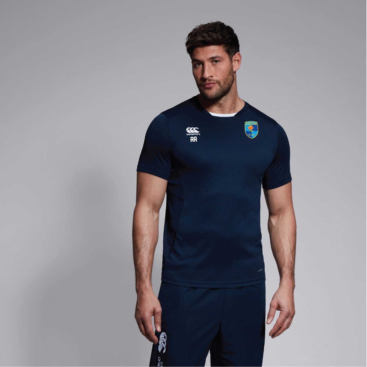 Fakenham RUFC - Canterbury Club Dry Tee - Navy - Kit Factory