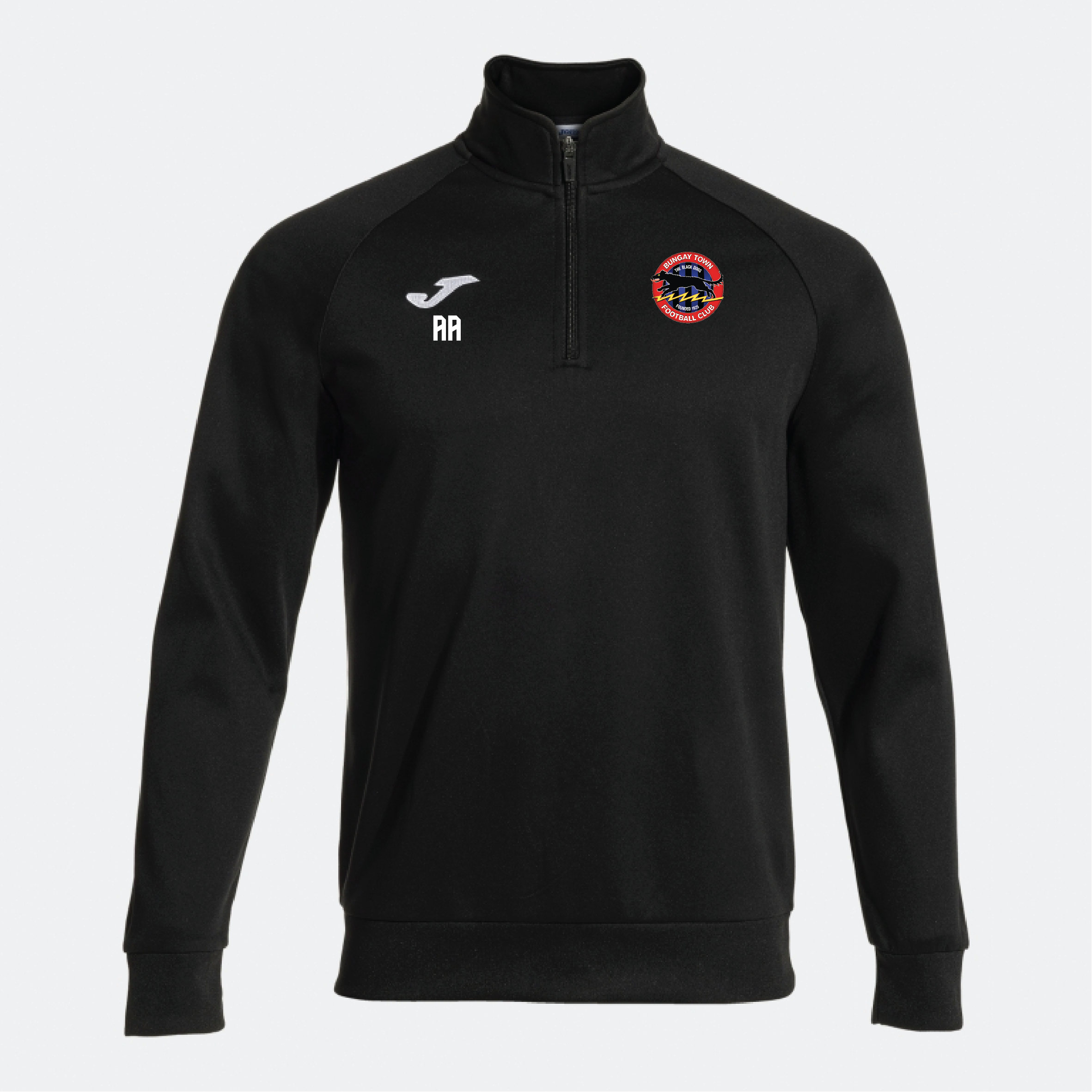 Bungay Town FC - Joma Faraon Half Zip Sweatshirt - Black - Kit Factory