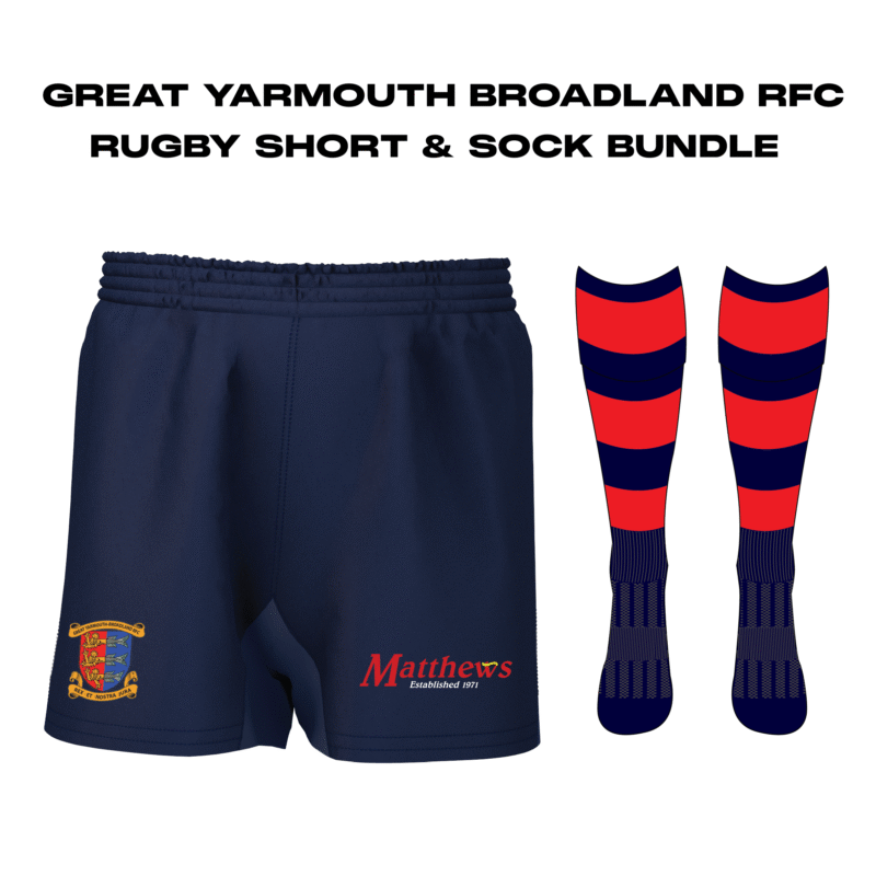 Great-Yarmouth Broadland RFC - Pro Rugby Short & Playing Sock Bundle ...